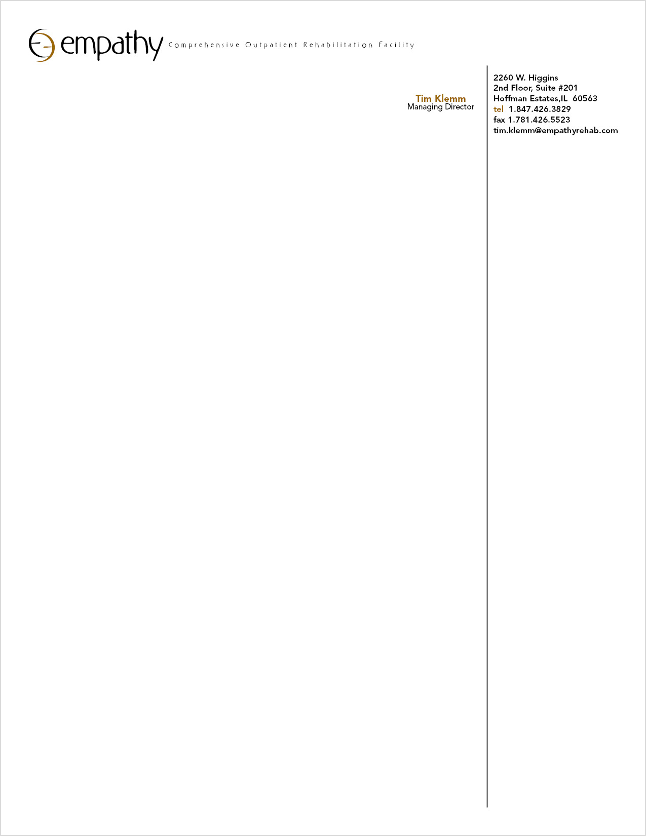 Letterhead Paper Size