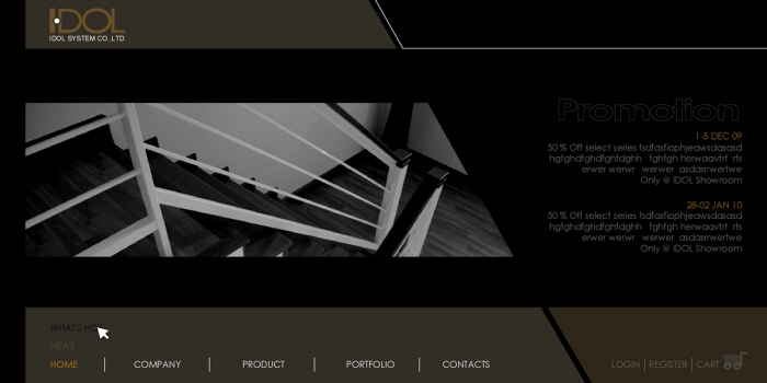 IDOL Web Design by i.symbol studio at Coroflot.com