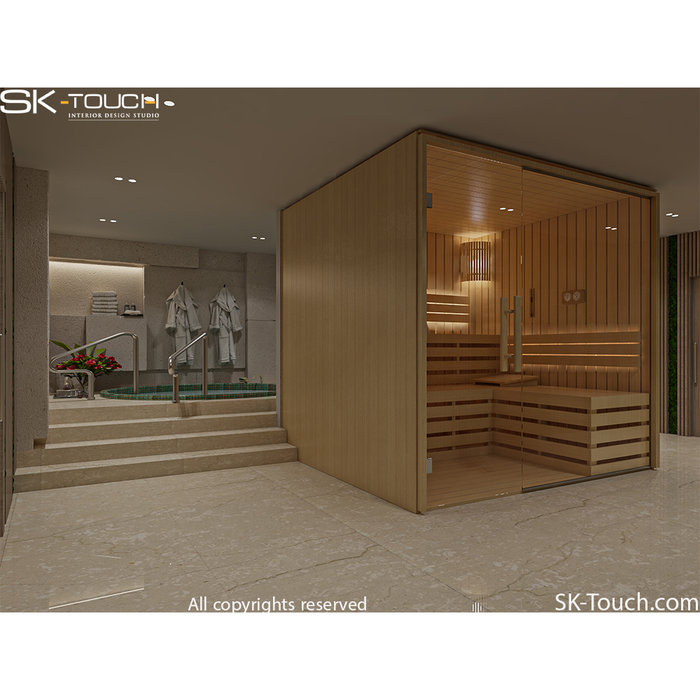 Hotel Sauna Interior Design by Sara Khairallah at Coroflot.com