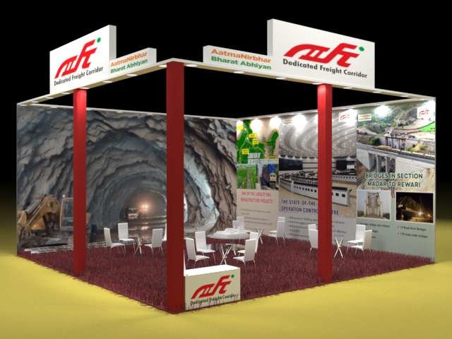 Stall design for a mining company by Vedharsh Kishan at Coroflot.com