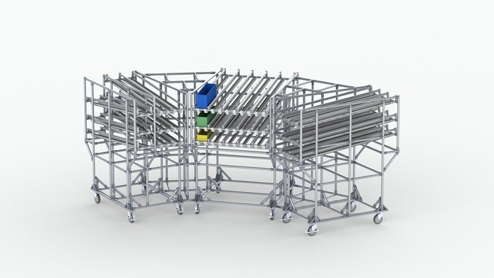 Gravity Material Flow Rack by Andrew Lawrence at Coroflot.com