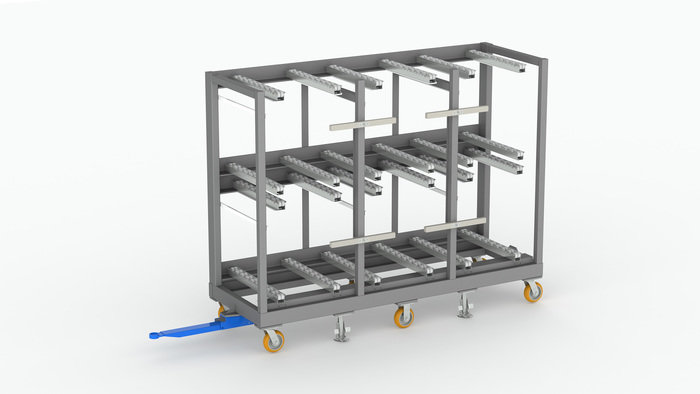 Towable Material Handling Cart with Rollers by Andrew Lawrence at ...