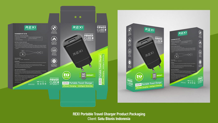 REXI Portable Travel Charger Packaging Design by Tino A Dwipoetro at ...