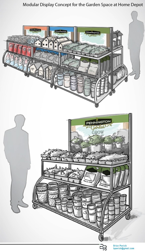 Display / Merchandising Concept Development by Brian Povich at Coroflot.com