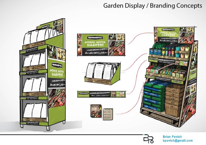 Display / Merchandising Concept Development by Brian Povich at Coroflot.com