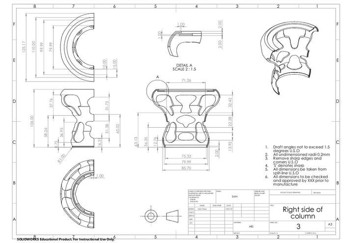 Technical Drawings - Echo Dot Stand by Sean Fraser at Coroflot.com