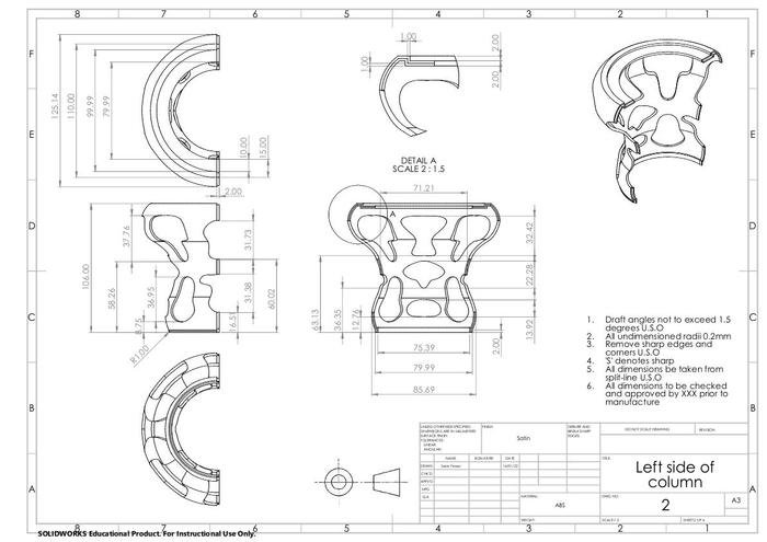 Technical Drawings - Echo Dot Stand by Sean Fraser at Coroflot.com