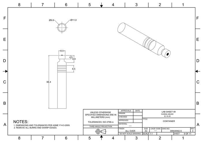 Detailed Assembly Drawing of Insulin Pen by Humna Amjad at Coroflot.com