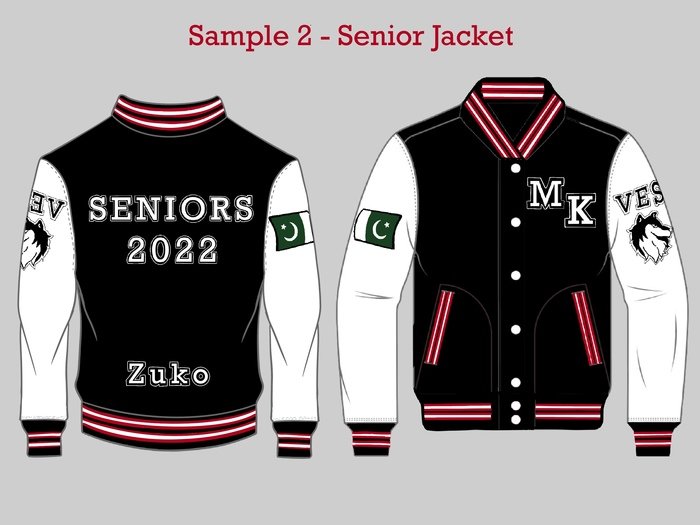 Original Senior Jacket Design! by Mohib Khurram at Coroflot.com