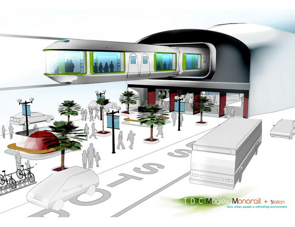 TDC Monorail & Station by Min Chi at Coroflot.com