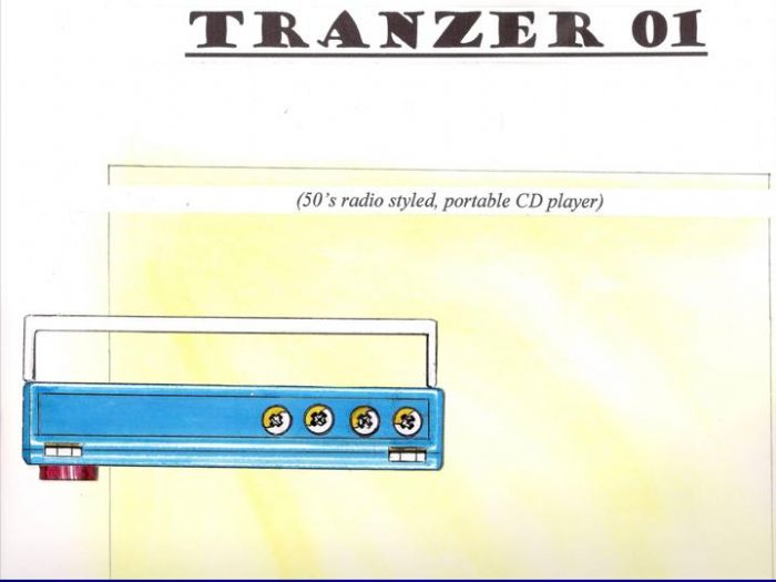 50s Styled Portable CD Player by Casey Yuen at Coroflot.com