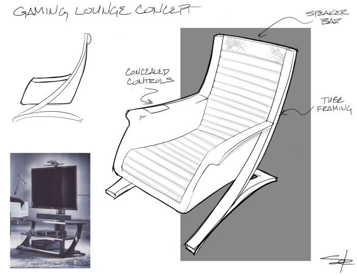 Gaming Chair Seating Concepts by Steven Krause at Coroflot.com