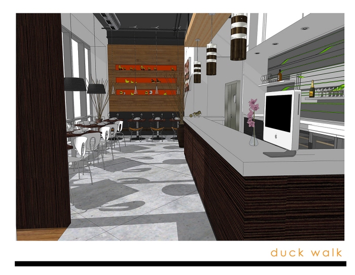 Interior Design_restaurant_Duck walk project by THAPANA ...