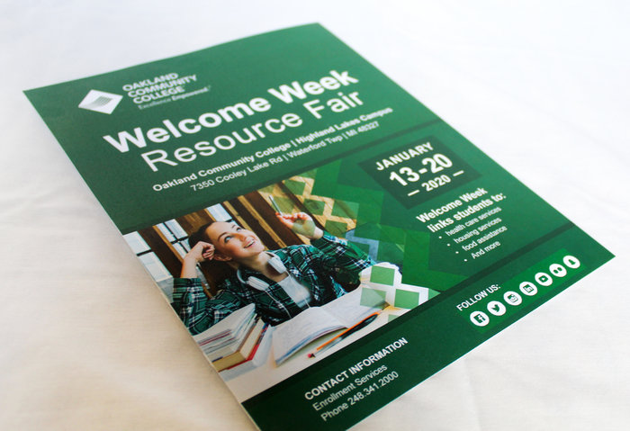 OCC Welcome Week Flyer by Alette Gravelle at Coroflot.com