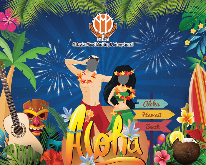 MWMJC - Aloha Night Backdrop by LOYAI NAZRUL at Coroflot.com