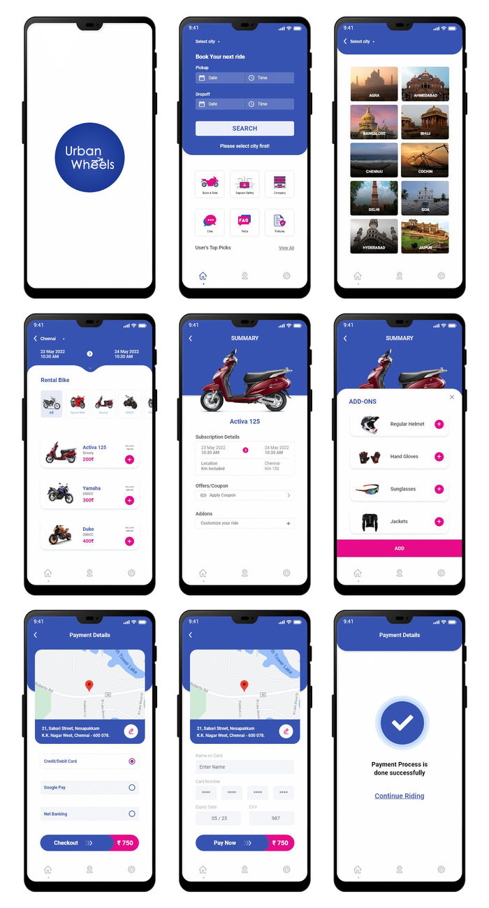 An upload by Balamurugan AR on Coroflot: to the project Mobile App