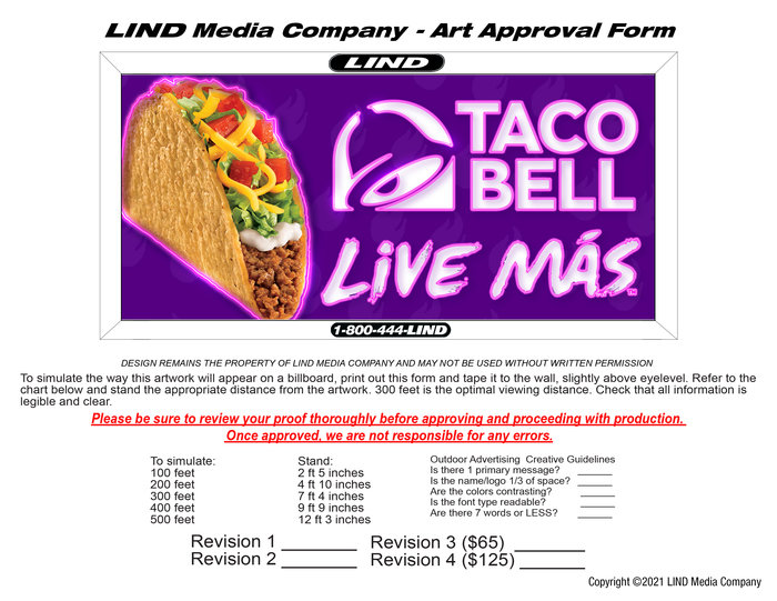 Taco Bell 30 Sheet Billboard Designs by Allison Montgomery at Coroflot.com
