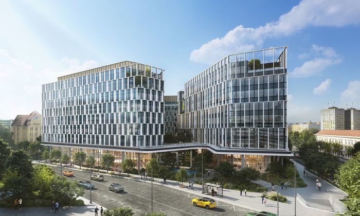 Vaci Ut Office Building - N2Q STUDIO - Outsourcing 3D Rendering ...