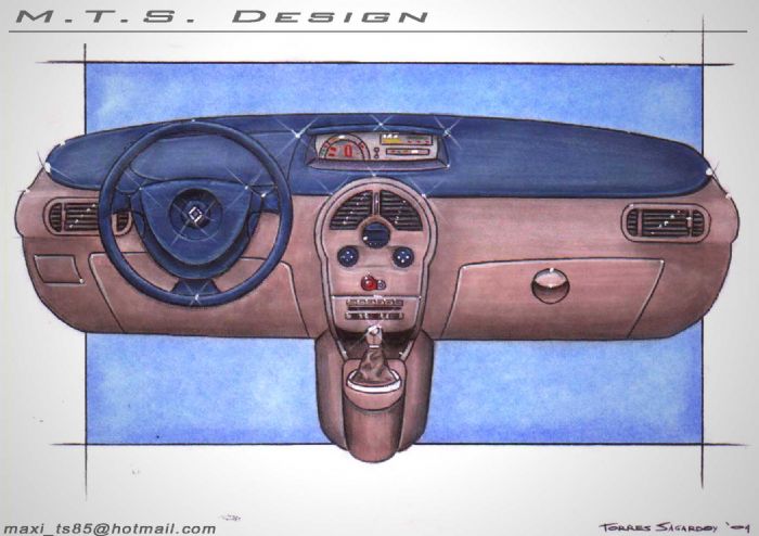 Renault Modus interiors by Maximiliano Torres Sagardoy at Coroflot.com