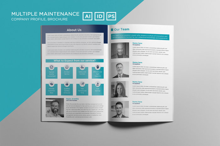 Multiple maintenance company profile, brochure design by Barun Chandra ...