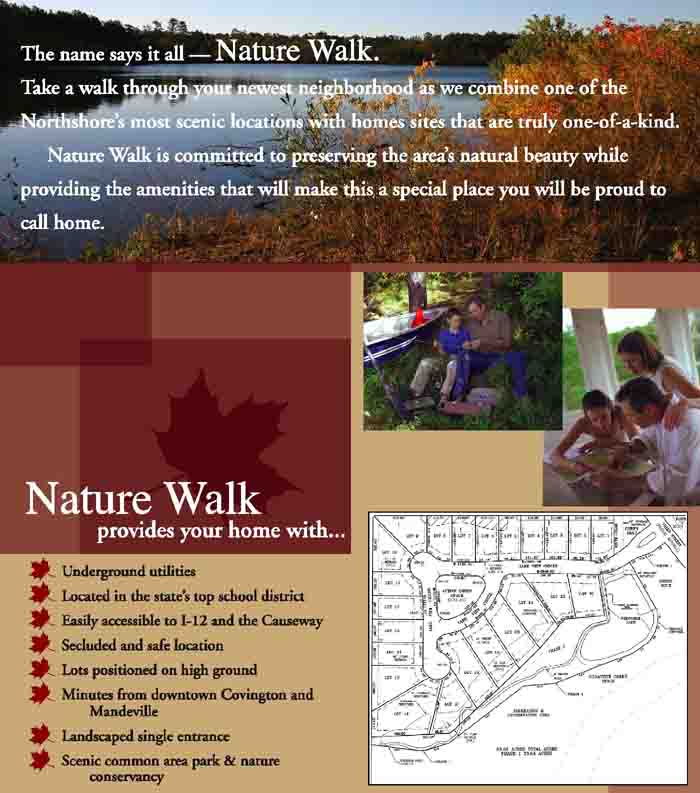 Nature Walk Brochure & Logo by Chad Rodrigue at Coroflot.com