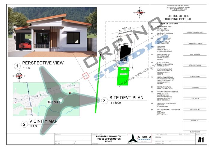 PROPOSED BUNGALOW HOUSE WITH PERIMETER FENCE by Ronel Orcino at ...