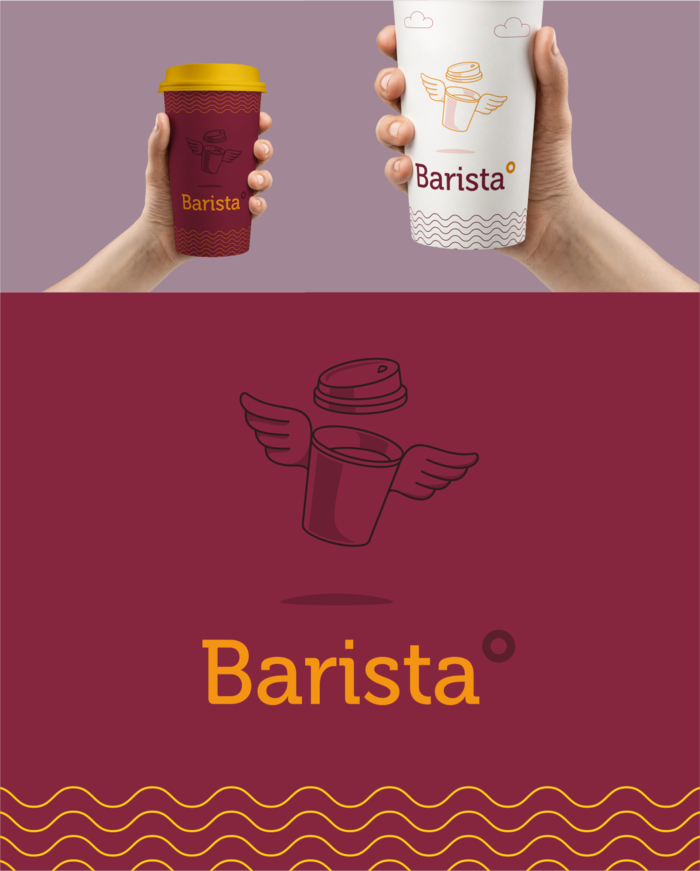 An upload by Anna Skripka on Coroflot: to the project Barista. Сеть кофеен