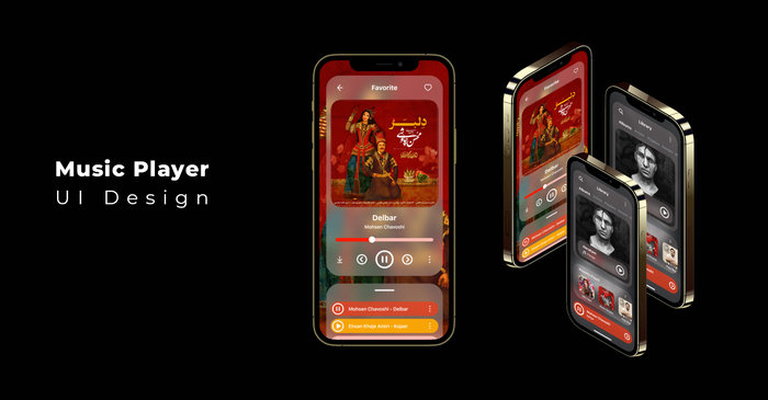 Farshad Rahmani on Coroflot: A beautiful Music Player UI Design with ...