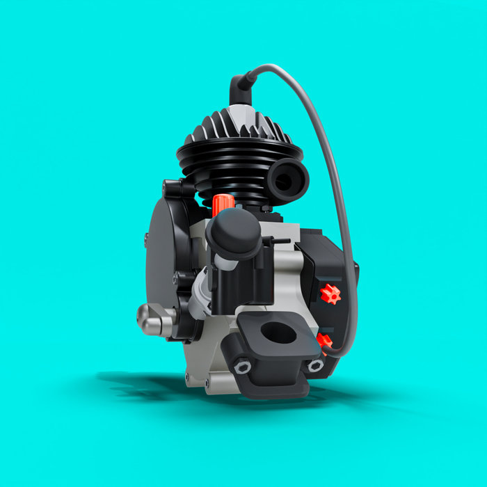 3D Motorcycle Engine Render – Blender Artwork by Adeel Afzal at ...
