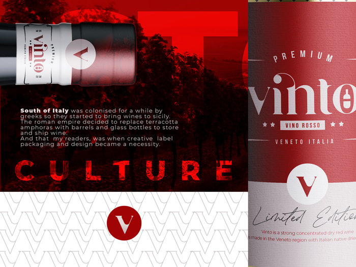 Vinto (Wine Brand Identity and Packaging design) by Aruwajoye Oluwaseun ...