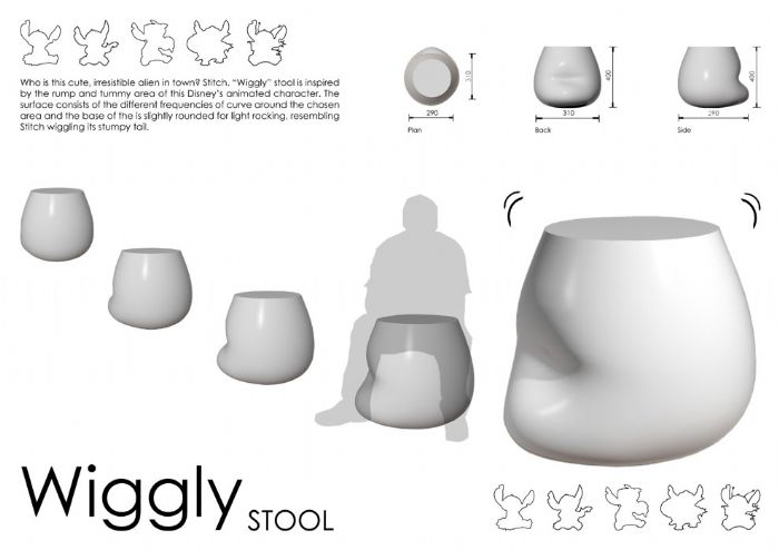 Wiggly Stool by Zhang Lihui at Coroflot.com