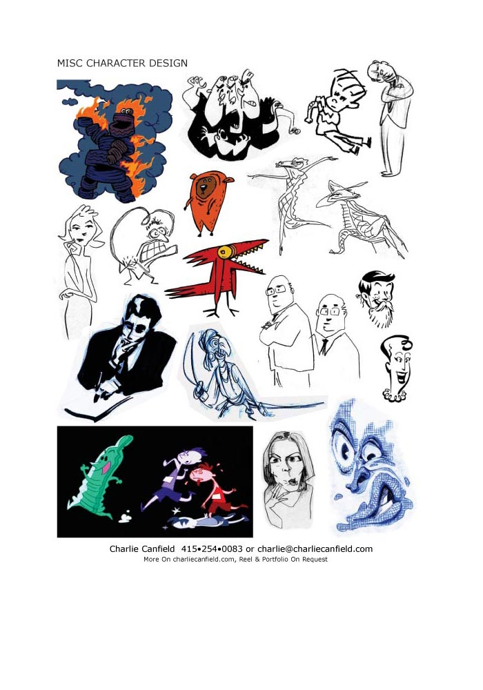 Animation Art Samples by Charlie Canfield at Coroflot.com