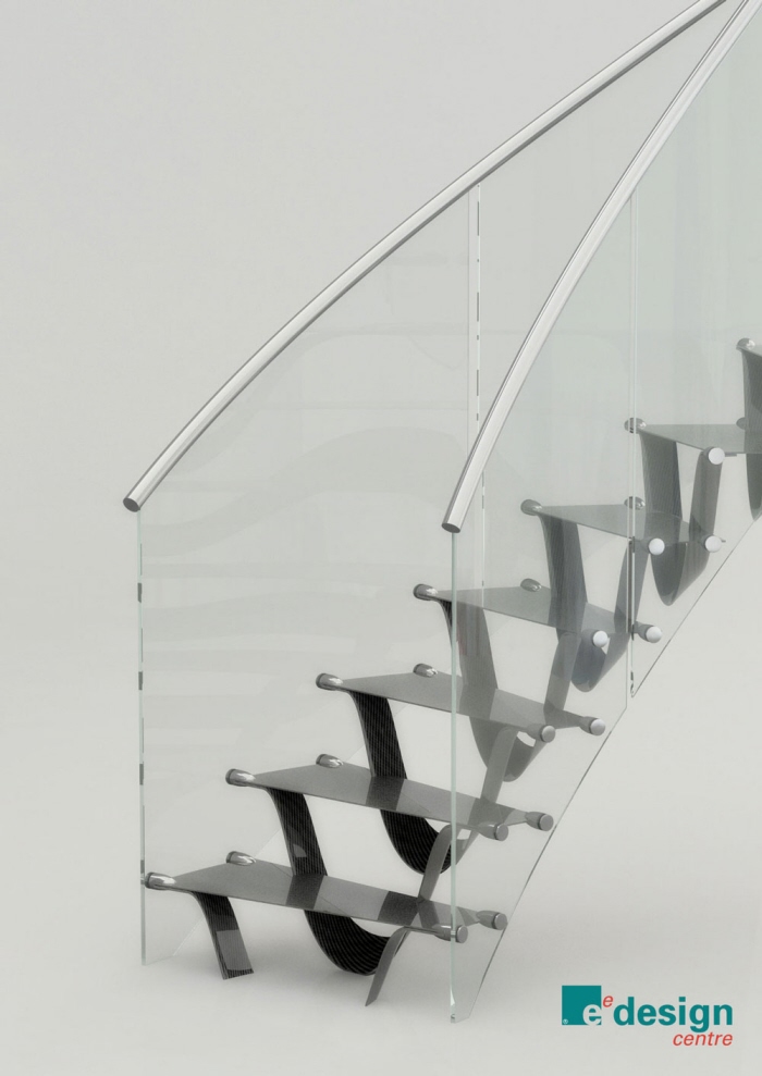 Carbon Fibre Stairs by Geoffrey Packer at Coroflot.com