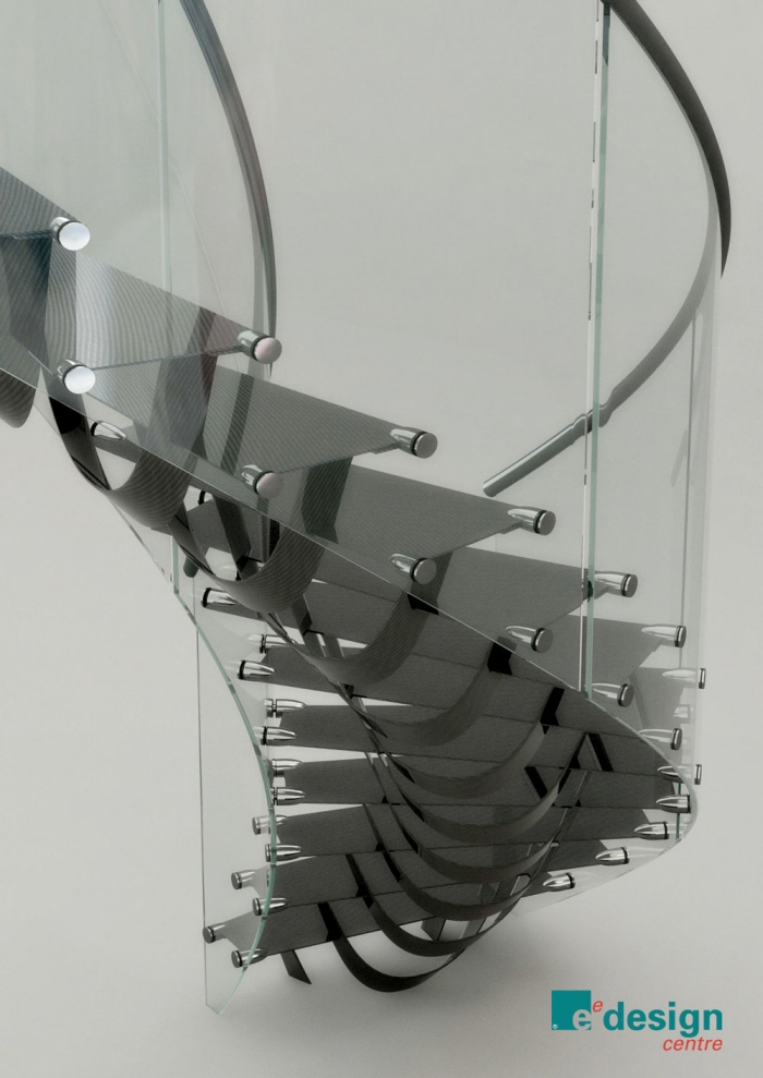 Carbon Fibre Stairs by Geoffrey Packer at Coroflot.com