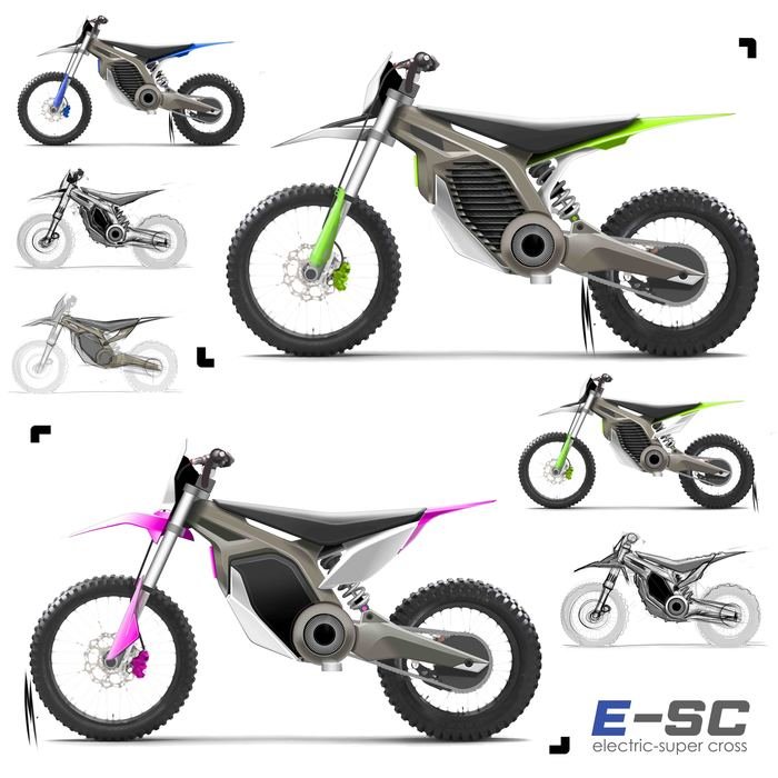 E-SM Electric super Motard by Olivier Murro at Coroflot.com