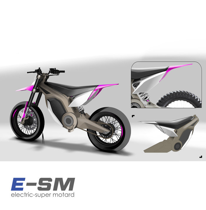 E-SM Electric super Motard by Olivier Murro at Coroflot.com