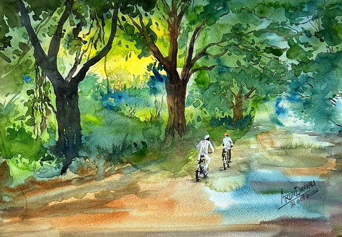 Water Color Art works by Arun Dhavali at Coroflot.com
