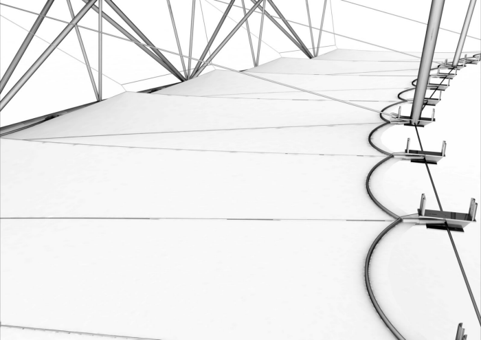 3D Modeled & Visualized Tensile Structures & Details by Laura Cutler at ...