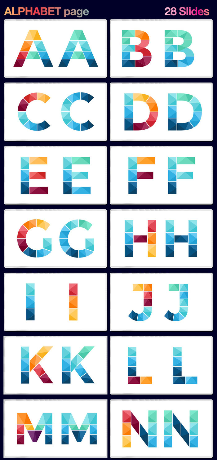 Alphabet Infographic Template Sample for PowerPoint by seungweon OH at ...