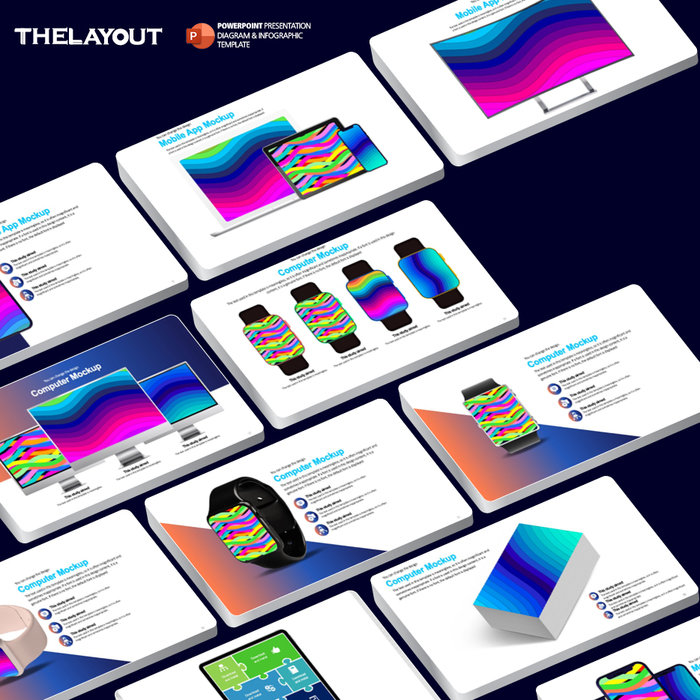 PowerPoint Mockup Infographic Template by seungweon OH at Coroflot.com