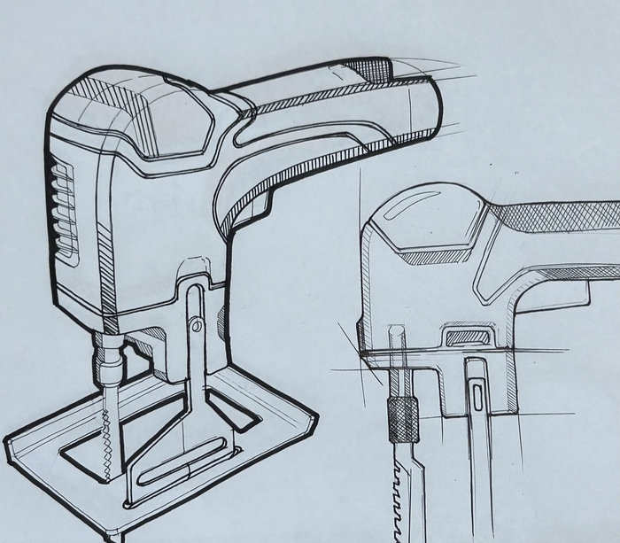 Power Tool Design - Rapid Sketch Ideation by Nate Larsen at Coroflot.com