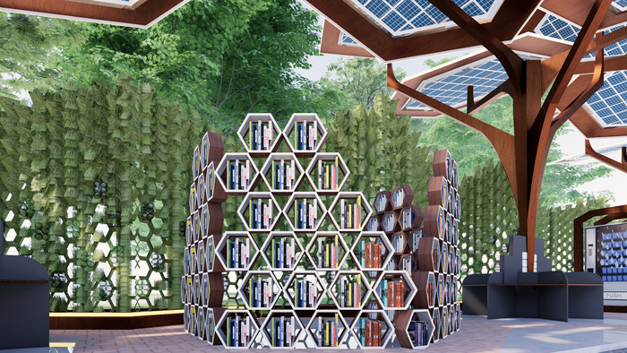 Sayembara INTRVL 2022 Interior Halte Bus 1 st Winner E-TREE HALTE by ...