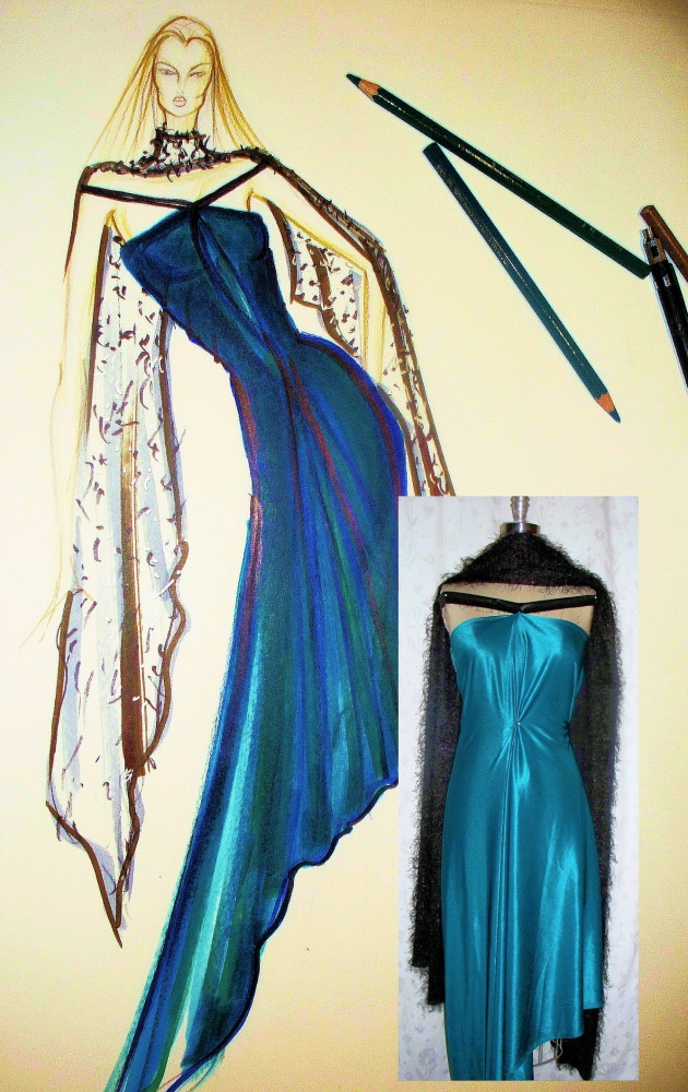 COUTURE WOMENS DRESSES APPAREL DESIGN by SONIA STELLA ONTIVEROS at ...