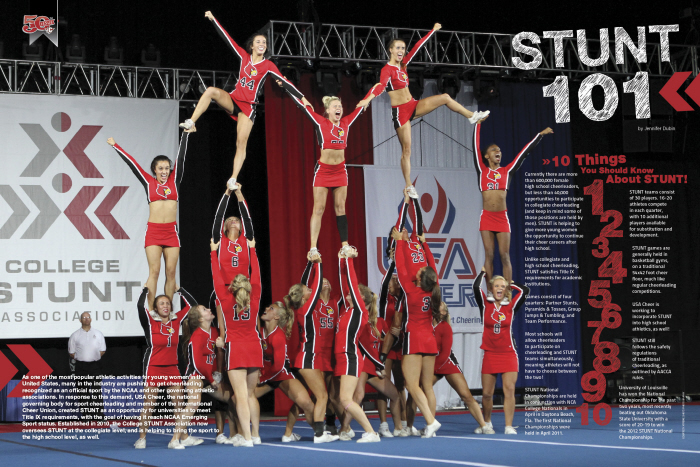 Inside Cheerleading magazine by Courtney Wilkes Muller at Coroflot.com