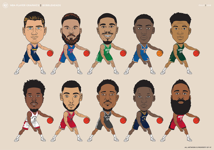 NBA Player Graphics by Matt Cully at Coroflot.com