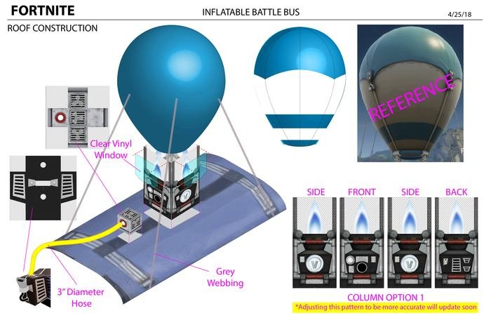 FORTNITE INFLATABLE BATTLE BUS by Seth Abrams at Coroflot.com