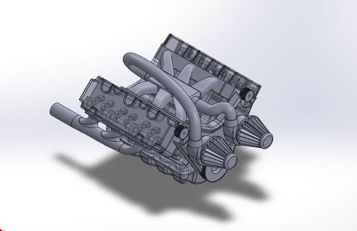 An upload by Nicolas Chan on Coroflot: to the project V6 Engine and ...