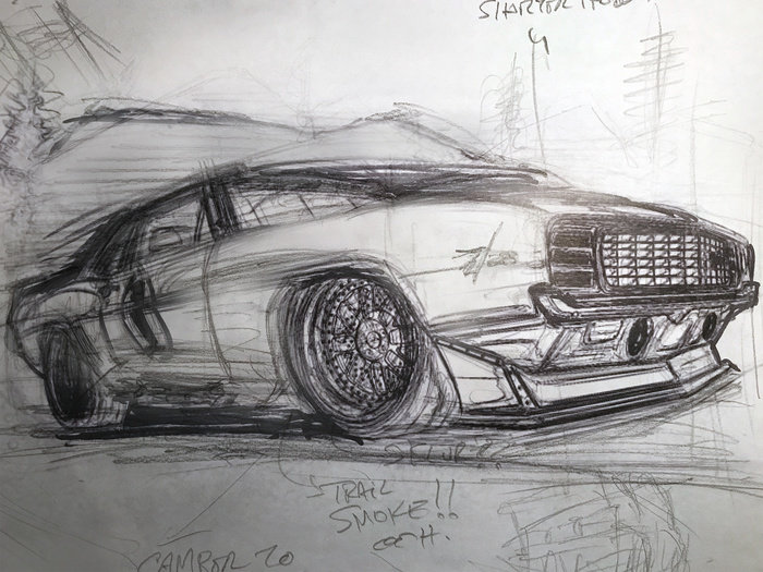 Big Red Camaro SEMA Poster by Brian Stupski at Coroflot.com