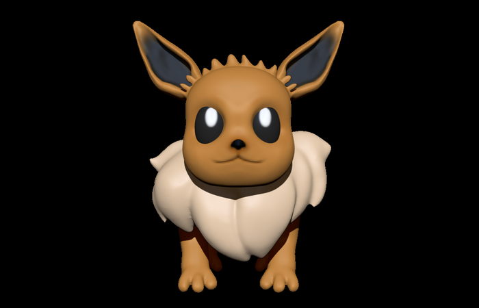 Eevee, Pokemon Model (Zbrush) by CHONG PUI NEE at Coroflot.com