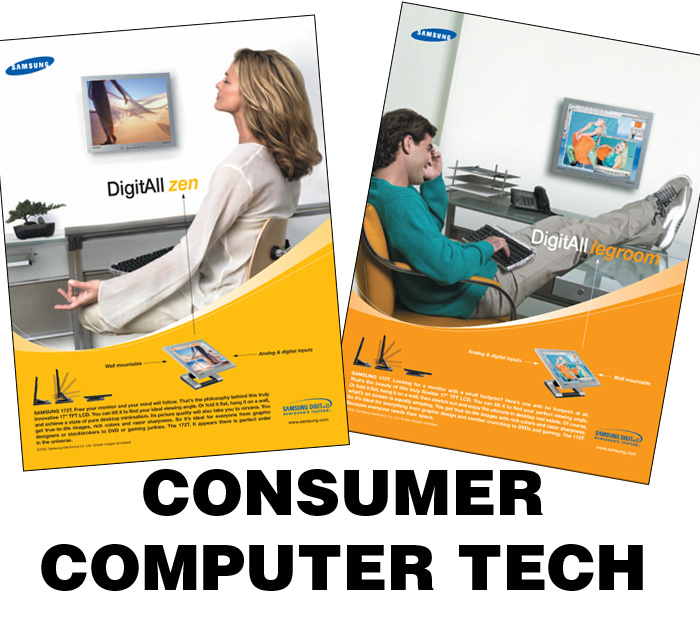 CONSUMER COMPUTER HI-TECH ADVERTISING by annette steiner at Coroflot.com